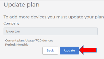 Activating and updating your MKController account - Payment - MKController
