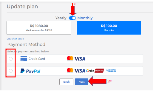 Activating and updating your MKController account - Payment - MKController