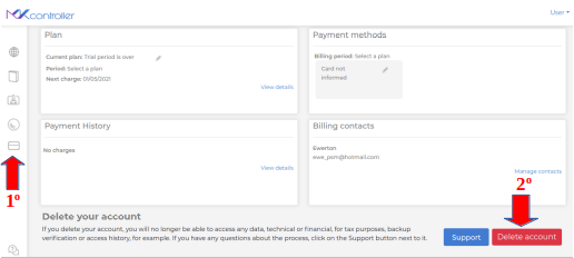 How to delete an account on MKController? - MKController
