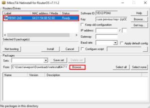 Netinstall Mikrotik - Recovering or RouterOS | Step by Step